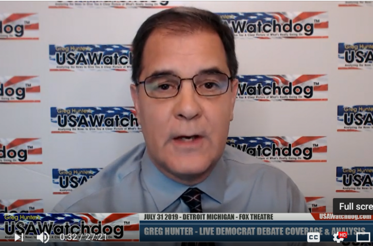 2019 Democrat Debate 7.31.19 – Greg Hunter Live Analysis | Greg Hunter ...